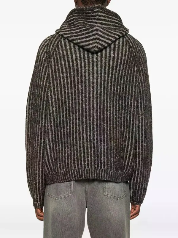 Our Legacy Striped Hooded Cardigan
