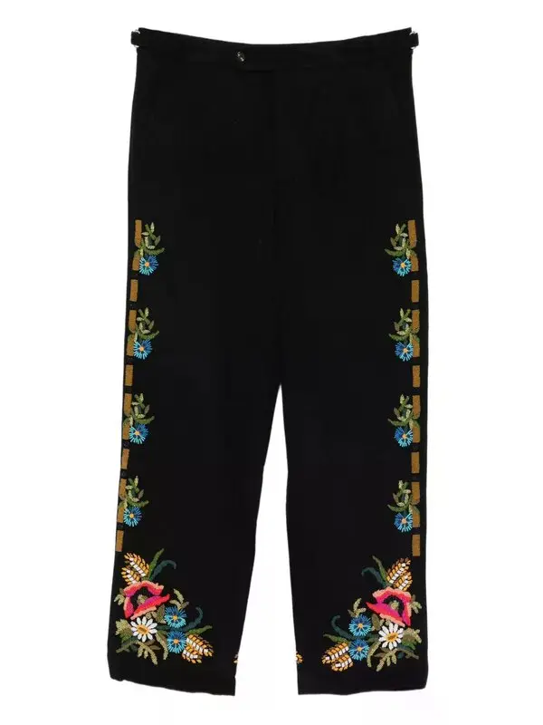 BODE Floral Embellished Trousers
