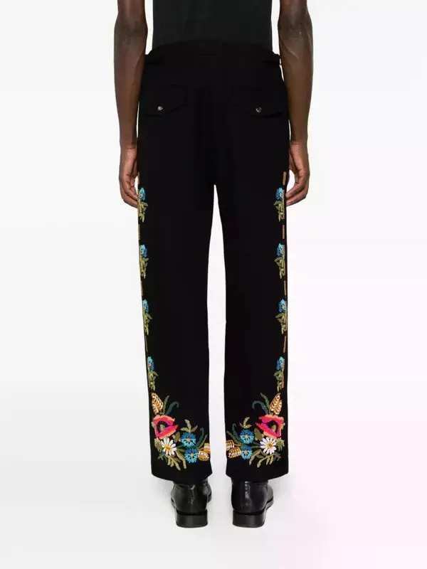 BODE Floral Embellished Trousers