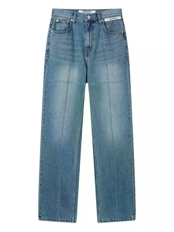 KIMHEKIM Paneled Straight Leg Jeans