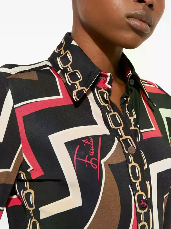 Emilio Pucci Istrice-print Shirt - Black