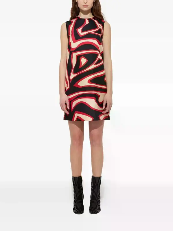 Emilio Pucci Labirinto-print Sleeveless Mini Dress