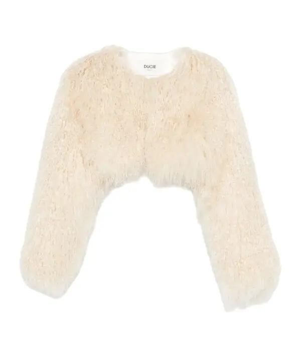 DUCIE Shearling Jacket - Neutrals