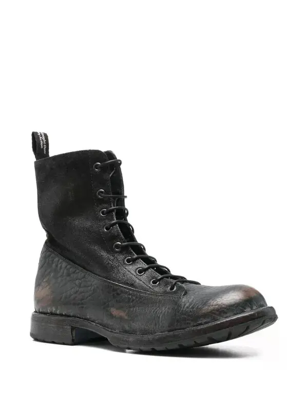 Moma Leather Biker Boots