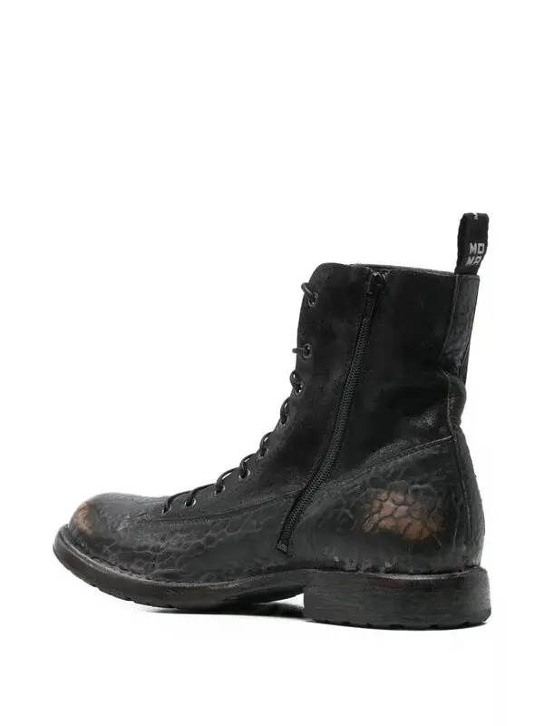 Moma Leather Biker Boots