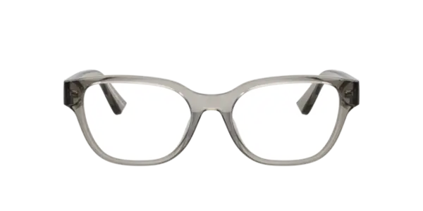 Armani Exchange Cat-eye Optical Glasses - Shiny Transparent Grey