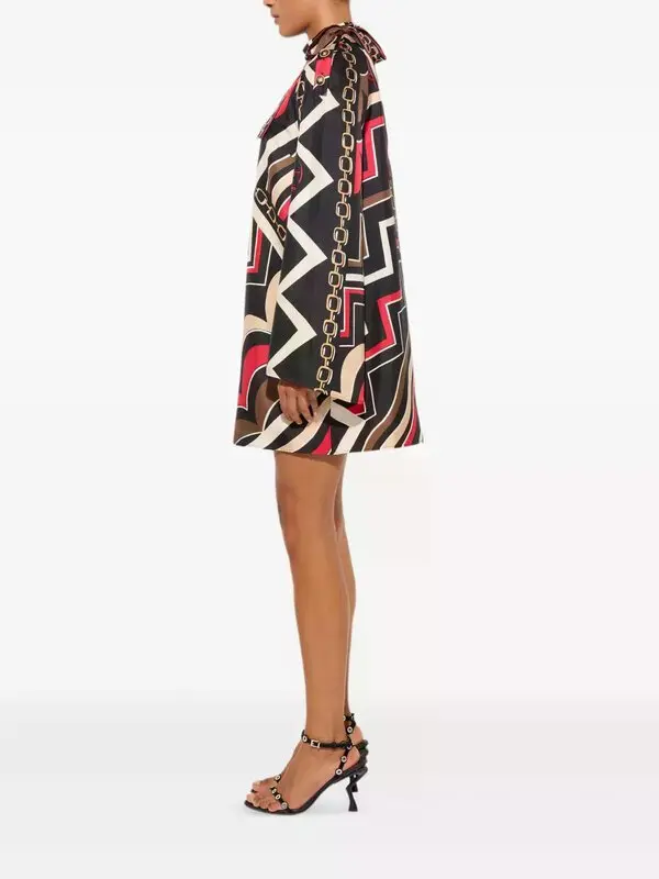 Emilio Pucci Istrice-print Silk Mini Dress