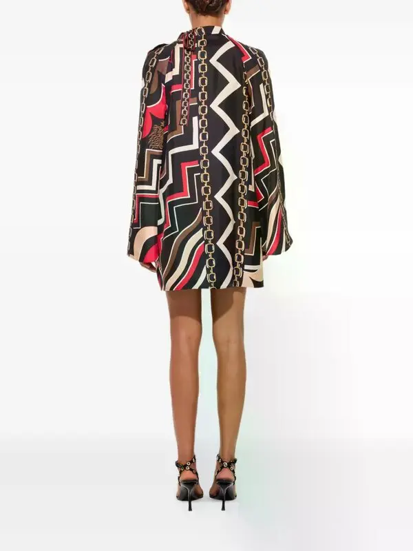 Emilio Pucci Istrice-print Silk Mini Dress