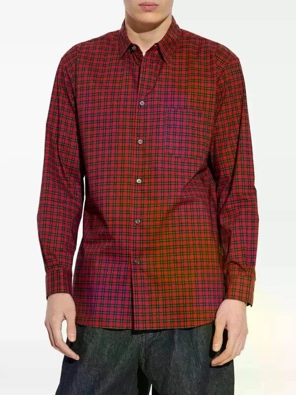 Comme Des Garçons Checked-pattern Pocket Shirt