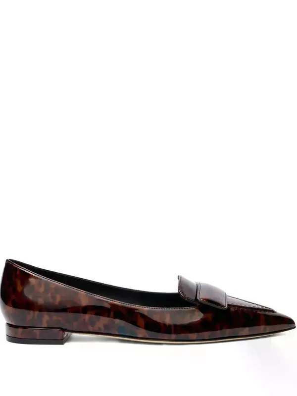 STUART WEITZMAN Sovinnie Flat Pumps - Brown