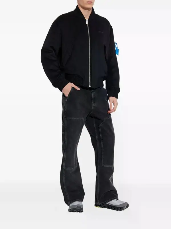 Off-White Logo Bomber Jacket