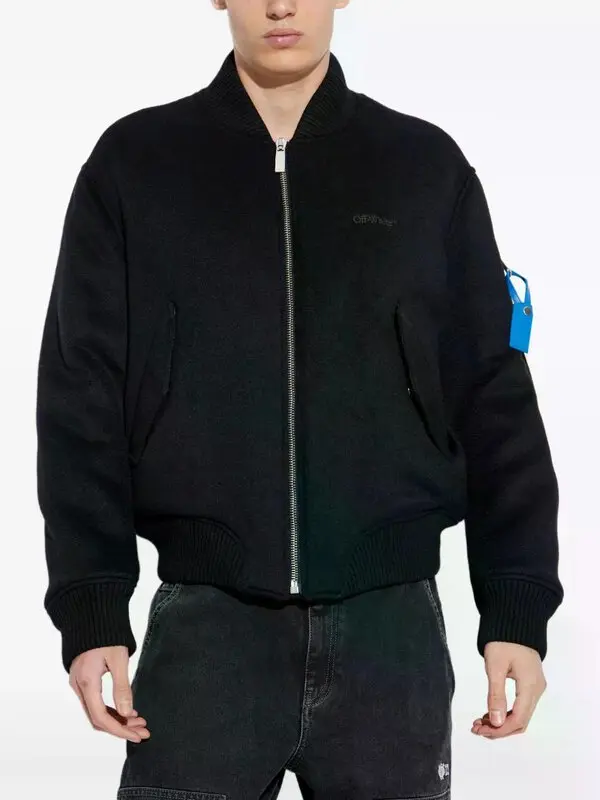 Off-White Logo Bomber Jacket