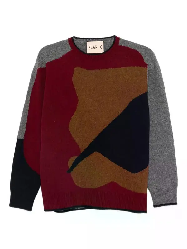 Plan C Colour-block Sweater