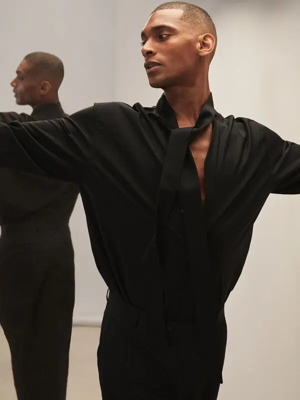 REISS Forte | Royal Ballet Tie-neck Shirt