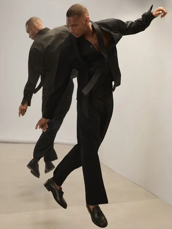 REISS Forte | Royal Ballet Tie-neck Shirt