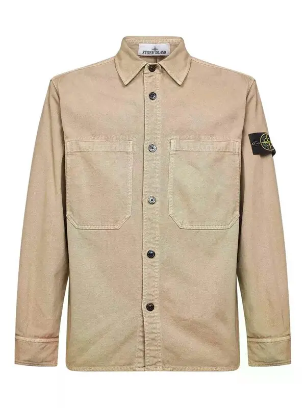 Stone Island Patch-pockets Badge Shirt