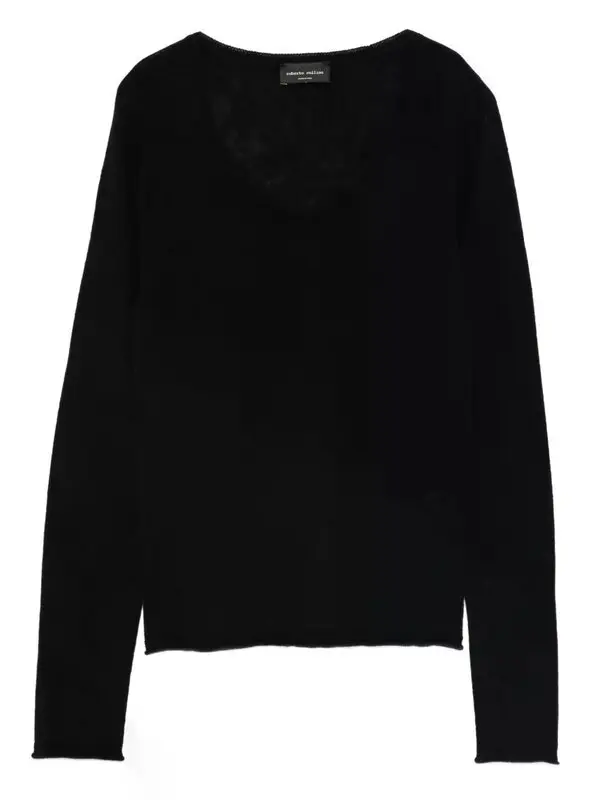 ROBERTO COLLINA V-neck Jumper