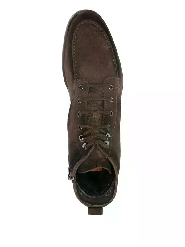 Santoni Suede Ankle Boots