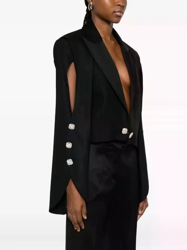 Costarellos Peak-lapel Cropped Blazer