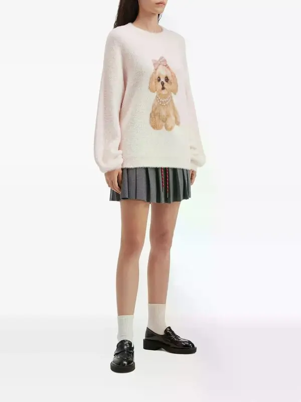 B+AB Dog Graphic Sweater