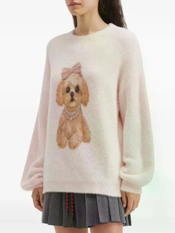 B+AB Dog Graphic Sweater