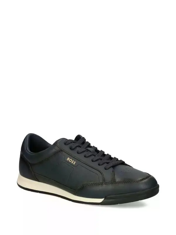 BOSS Perforated Leather Sneakers