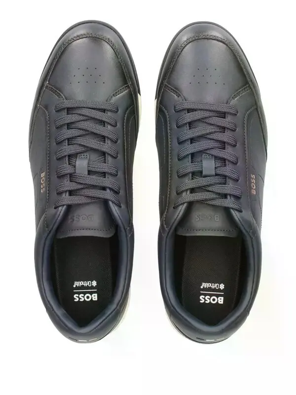 BOSS Perforated Leather Sneakers