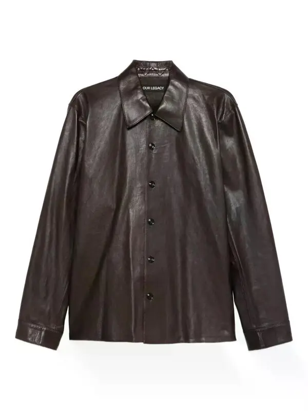 Our Legacy Leather Overshirt