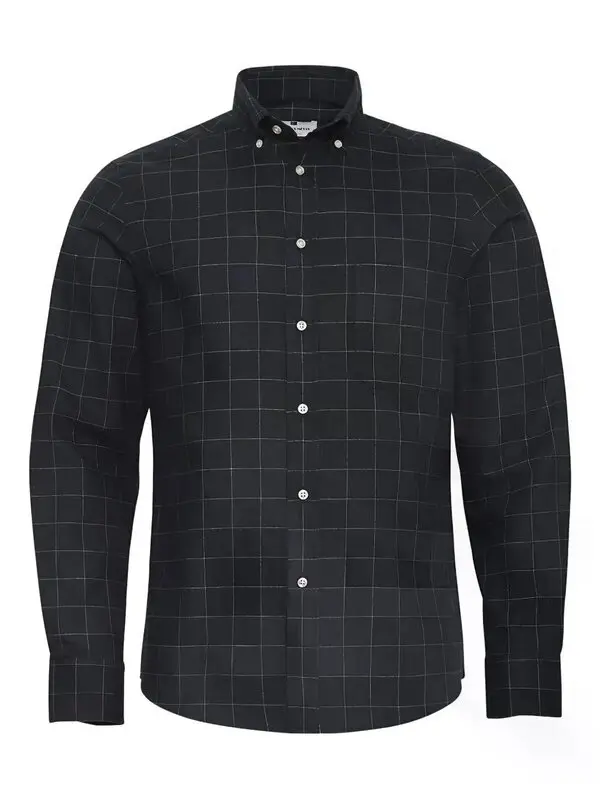 LOJA DAS MEIAS Buttoned Checked Shirt - Blue