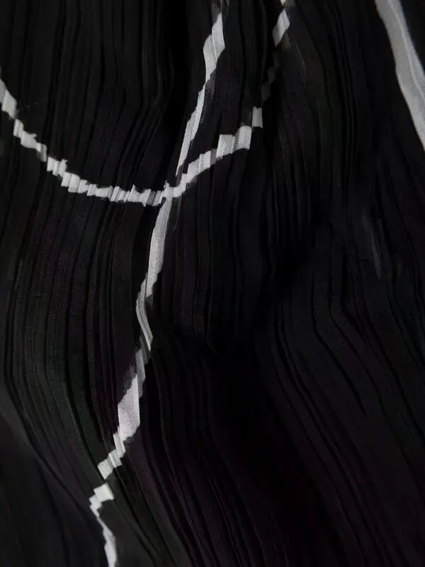 Issey Miyake Pleated Printed Scarf