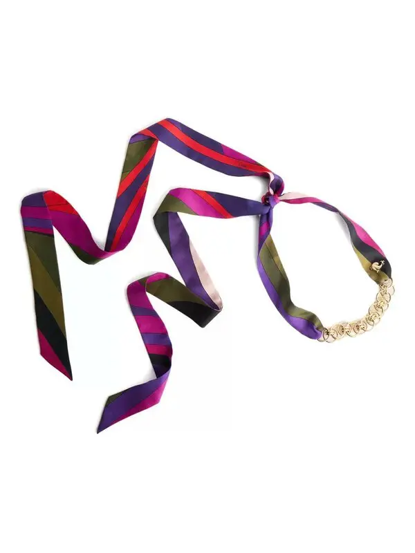 Emilio Pucci Iride-print Bandeau Necklace - Purple