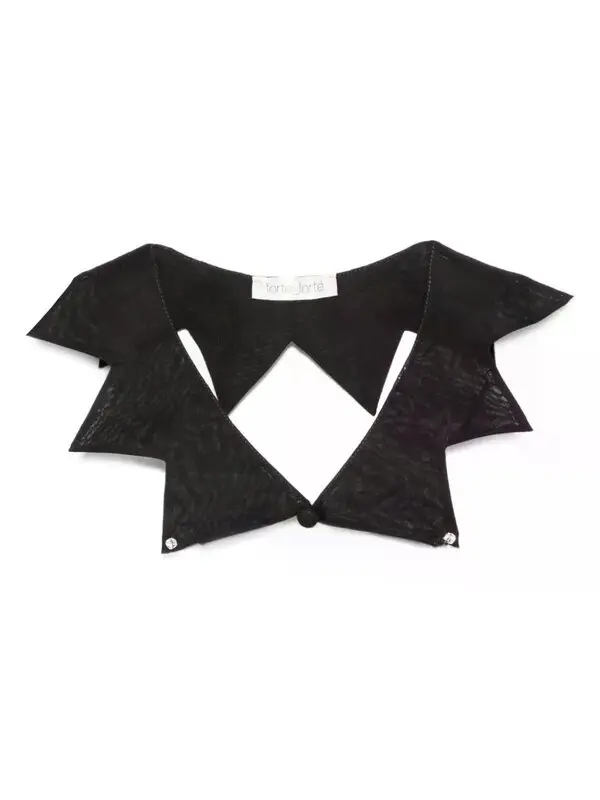 FORTE_FORTE Cut-out Scarf - Black