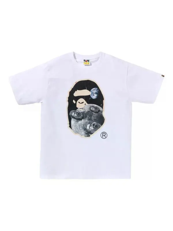 A BATHING APE Graphic T-shirt - White