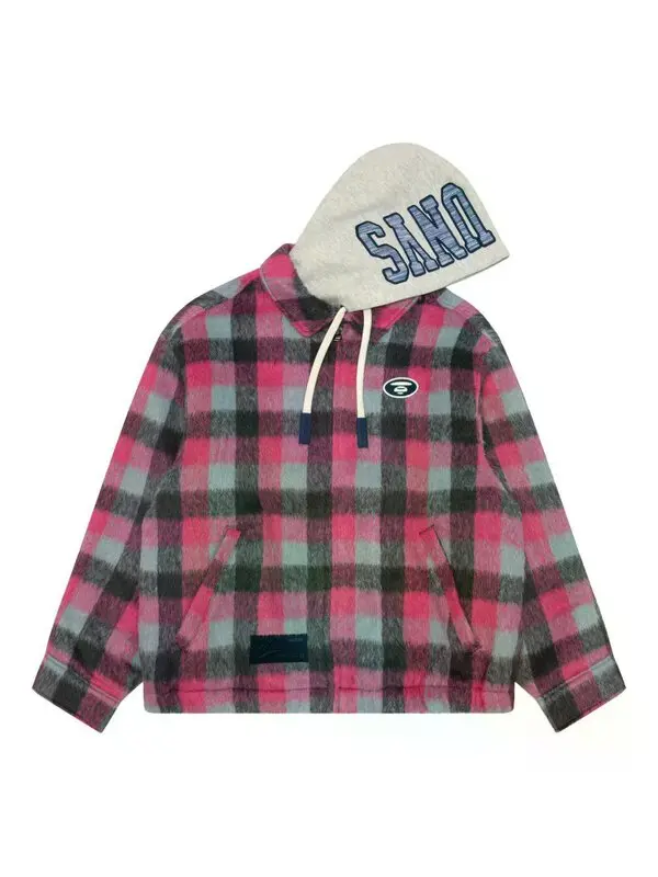 AAPE BY *A BATHING APE® Checked Zip-up Jacket