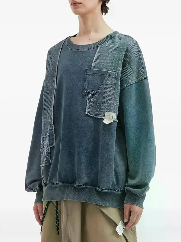MUSIUM DIV. Patchwork Pocket Sweatshirt