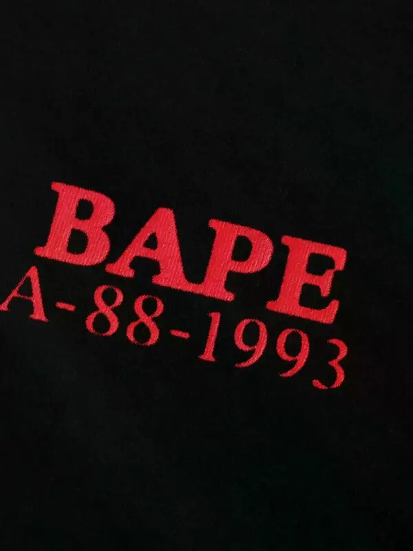 A BATHING APE Long-sleeve Graphic T-shirt - Black