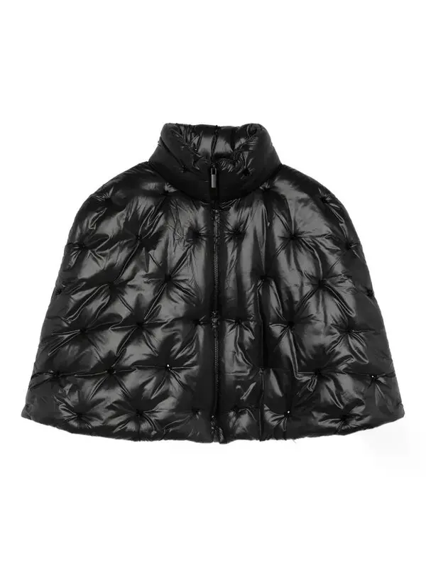 Amen Quilted Zip-up Cape