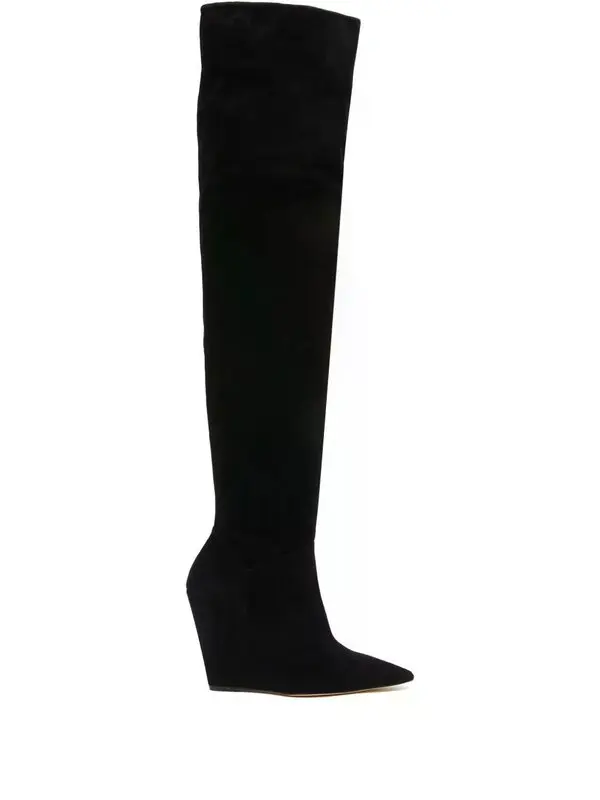 STUART WEITZMAN 100mm Saloon Wedge Over-the-knee Boots
