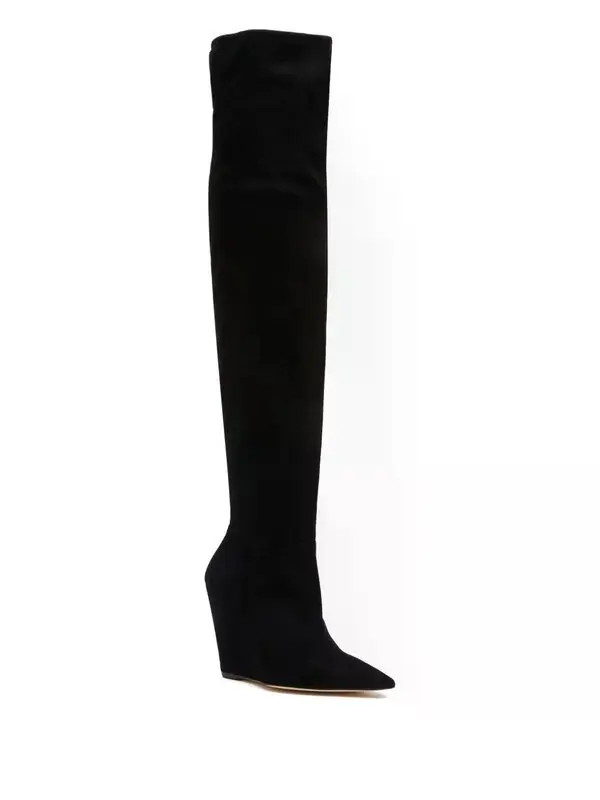 STUART WEITZMAN 100mm Saloon Wedge Over-the-knee Boots