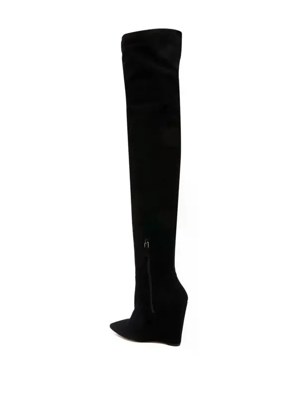 STUART WEITZMAN 100mm Saloon Wedge Over-the-knee Boots