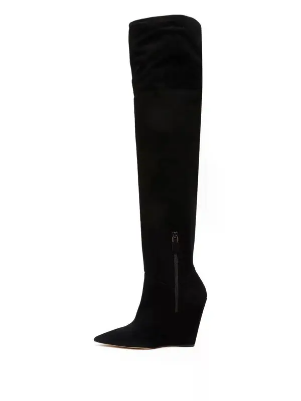 STUART WEITZMAN 100mm Saloon Wedge Over-the-knee Boots