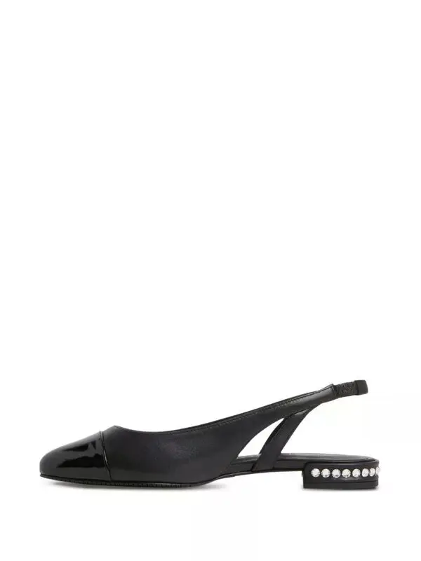 STUART WEITZMAN Crystal Embellished Slingbacks