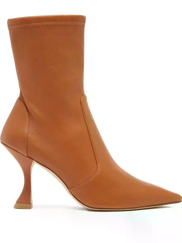 STUART WEITZMAN 85mm Xcurve Stretch Sock Ankle Boots