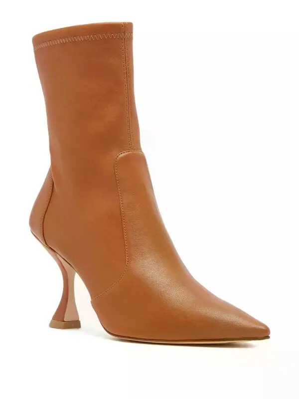 STUART WEITZMAN 85mm Xcurve Stretch Sock Ankle Boots
