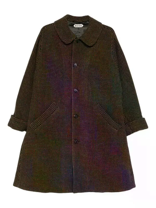 BODE Hedgerow Buttoned Coat - Green