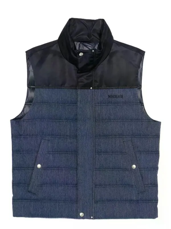 Mackage Panelled Quilted Vest - Blue