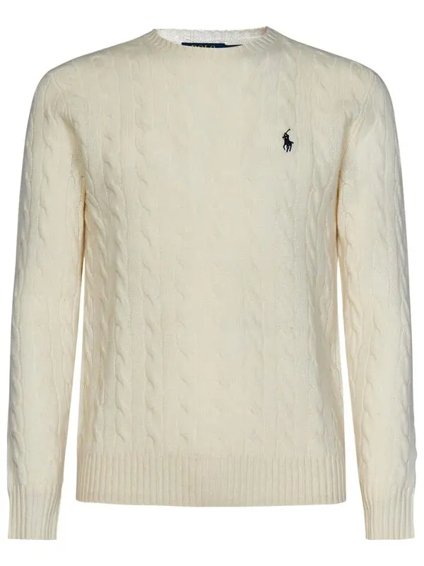 Ralph Lauren Cable Knit Sweater - White