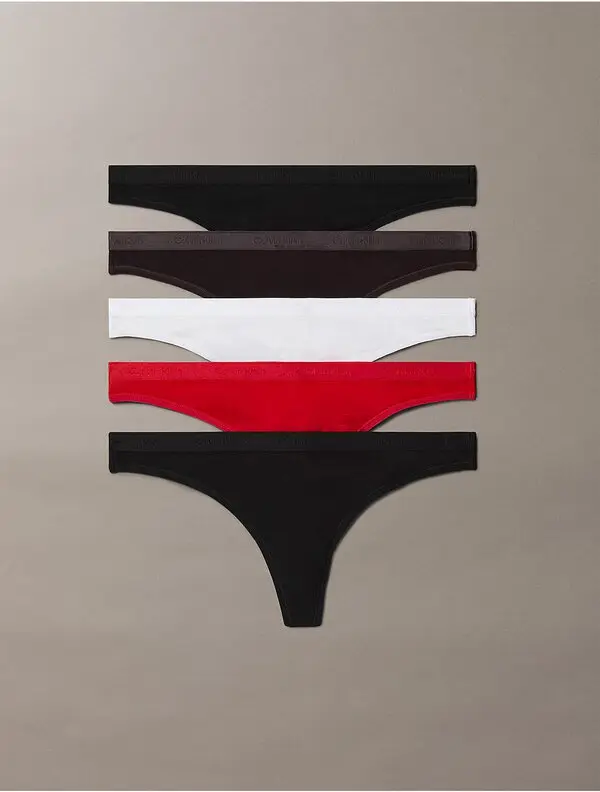 Calvin Klein Icon Logo 5-pack Thong - Multi