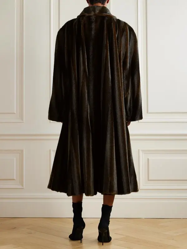 Balenciaga Belted Plush Coat