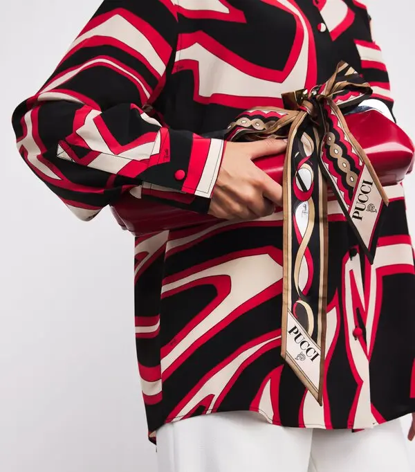 Emilio Pucci Silk Twill Labirinto Print Shirt